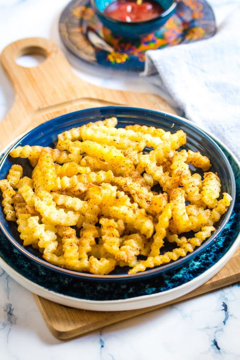 Easy Baked Masala Fries - Crispy & Spicy - I Knead to Eat
