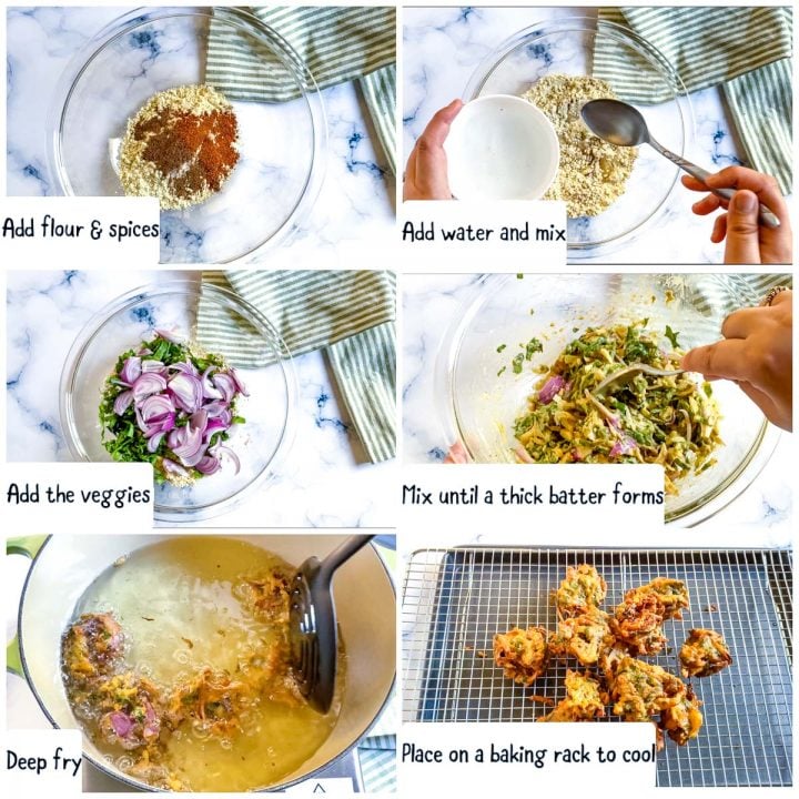 CRISPY Mixed Vegetable Pakora (Indian Fritters) - I Knead to Eat