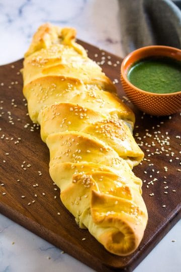 Homemade Stuffed Chicken Bread - I Knead to Eat