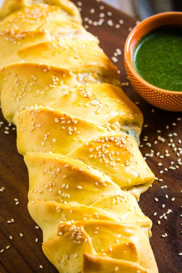 Homemade Stuffed Chicken Bread - I Knead to Eat