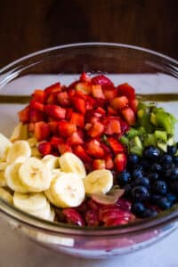 Fruit Salad with Condensed Milk - I Knead to Eat