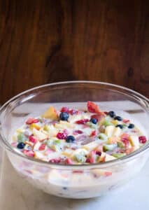 Fruit Salad with Condensed Milk - I Knead to Eat
