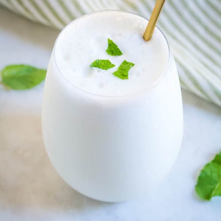 Refreshing Salted Lassi (Namkeen Lassi) - I Knead to Eat